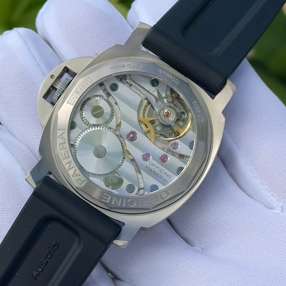 Panerai Luminor Marina PAM00177 - Open Case Back - 44MM - Black Dial ...