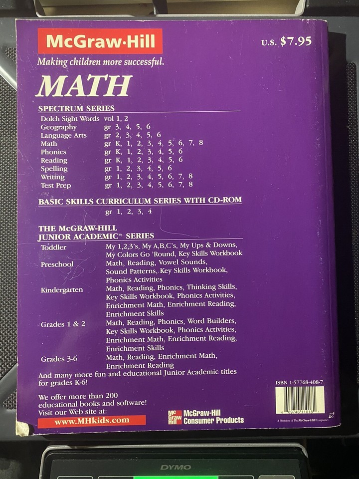 McGraw-Hill Math Grade 8 Spectrum 9781577684084| eBay