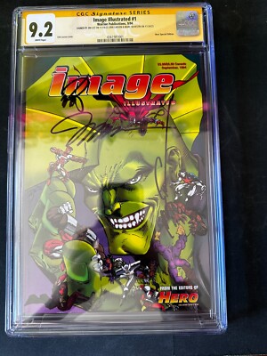 Image Illustrated #1 CGC 9.2 Signed By Jim Lee - Erik Larson & Marc ...