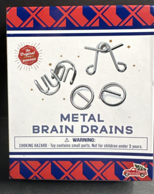 Metal Brain Drains 3 Puzzle Set Teaser Samsonico Fun | eBay