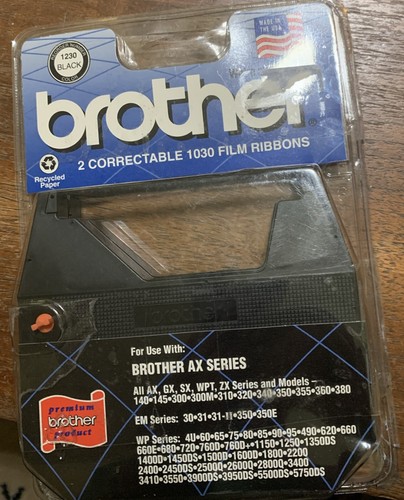 Brother 1030 Correctable Film Ribbon 2-Pack Black AX Series | eBay