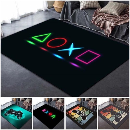 Gamer Controller Area Rugs Doormat Home Runner Rug Carpet Kids Play Mat ...