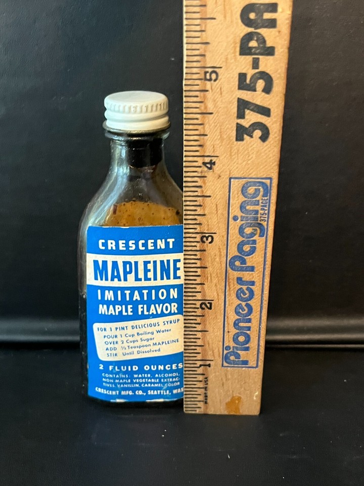 Vintage Crescent Mapleine Imitation Maple Flavor w/ Original Box ...