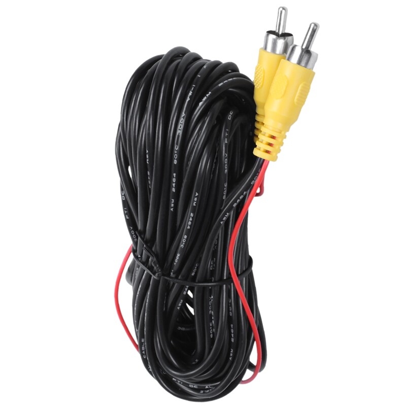 Reverse Rear View Parking Camera Video RCA Extension Cable Car Wire, 10 ...