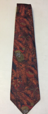 Father Time Santa Clause Tapestry Style Christmas Tie 100% Polyester ...