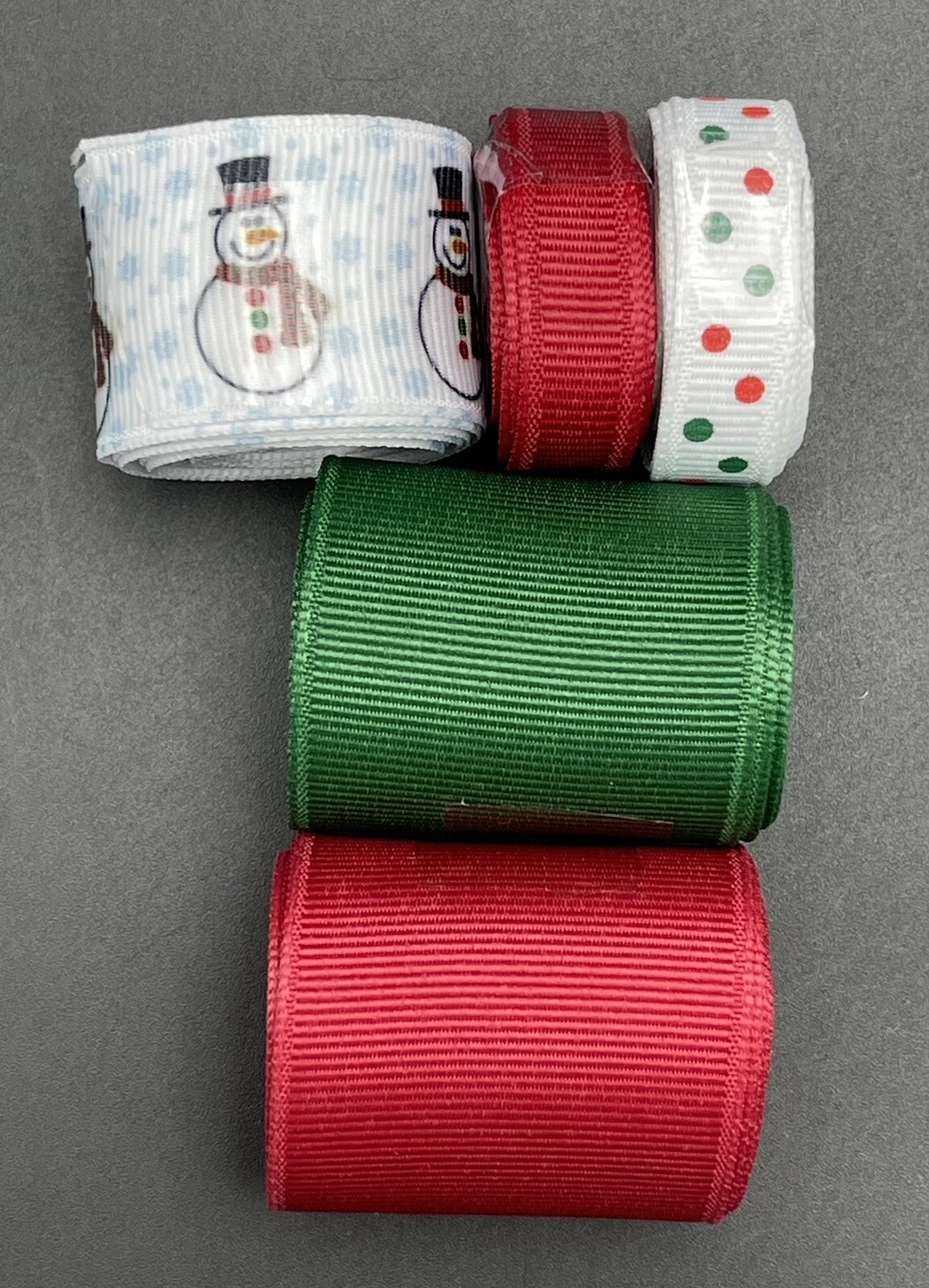 Frosty N Friends Convenience Christmas Pack Grosgrain Ribbon 5 Rolls | eBay