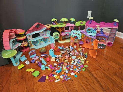 Huge Lot LPS Littlest Pet Shop House Treehouse Adoption Center ...