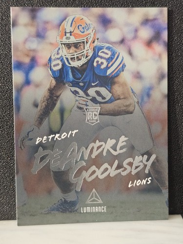 2018 Panini Luminance DeAndre Goolsby Rookie Detroit Lions #128 | eBay