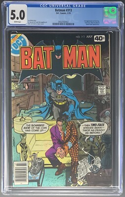 Batman #313 CGC 5.0 1st Appearance of Tim Fox - White Pages | eBay