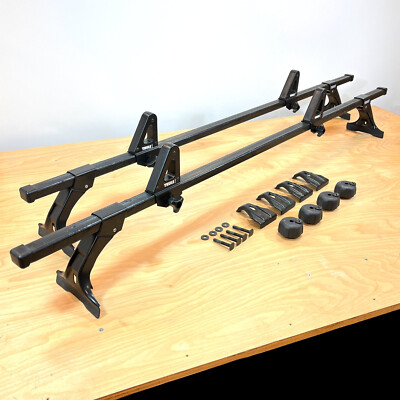 THULE Vintage Roof Rack - (2) 58" Bars, Rapid Rain Gutter Mounts & Load ...