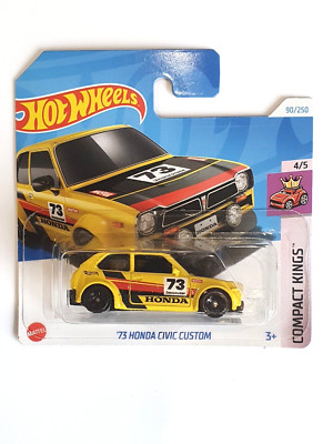 MINIATURE HOT WHEELS 1/64 HONDA CIVIC CUSTOM 1973 COMPACT KINGS 2024 | eBay
