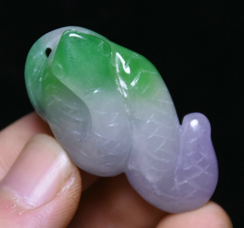 4CM Old Chinese Green Jade Fengshui Snake Beast Amulet Pendant | eBay