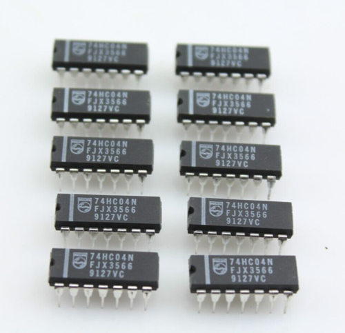 New Qty 10 Philips SN74HC04N 74HC04N DIP 74HC04N 74HC04 Hex Inverter IC ...