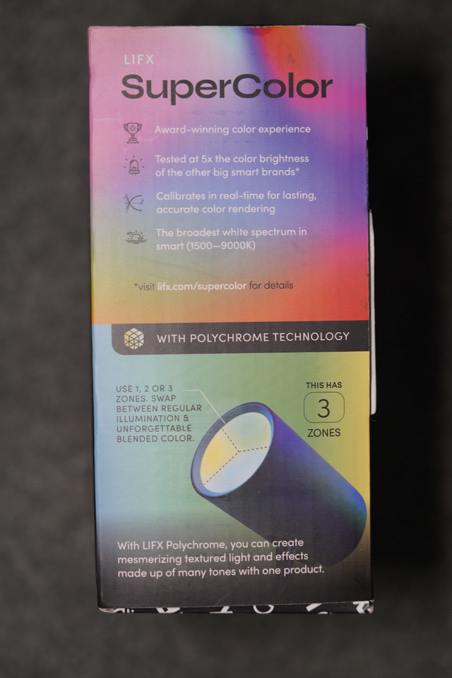 Lifx Low Voltage Black RGB LED Smart Landscape Spotlight with Alexa ...