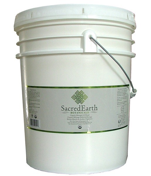 Sacred Earth Botanicals Organic Massage Therapy & Spa Oil 5 Gallon Pail ...