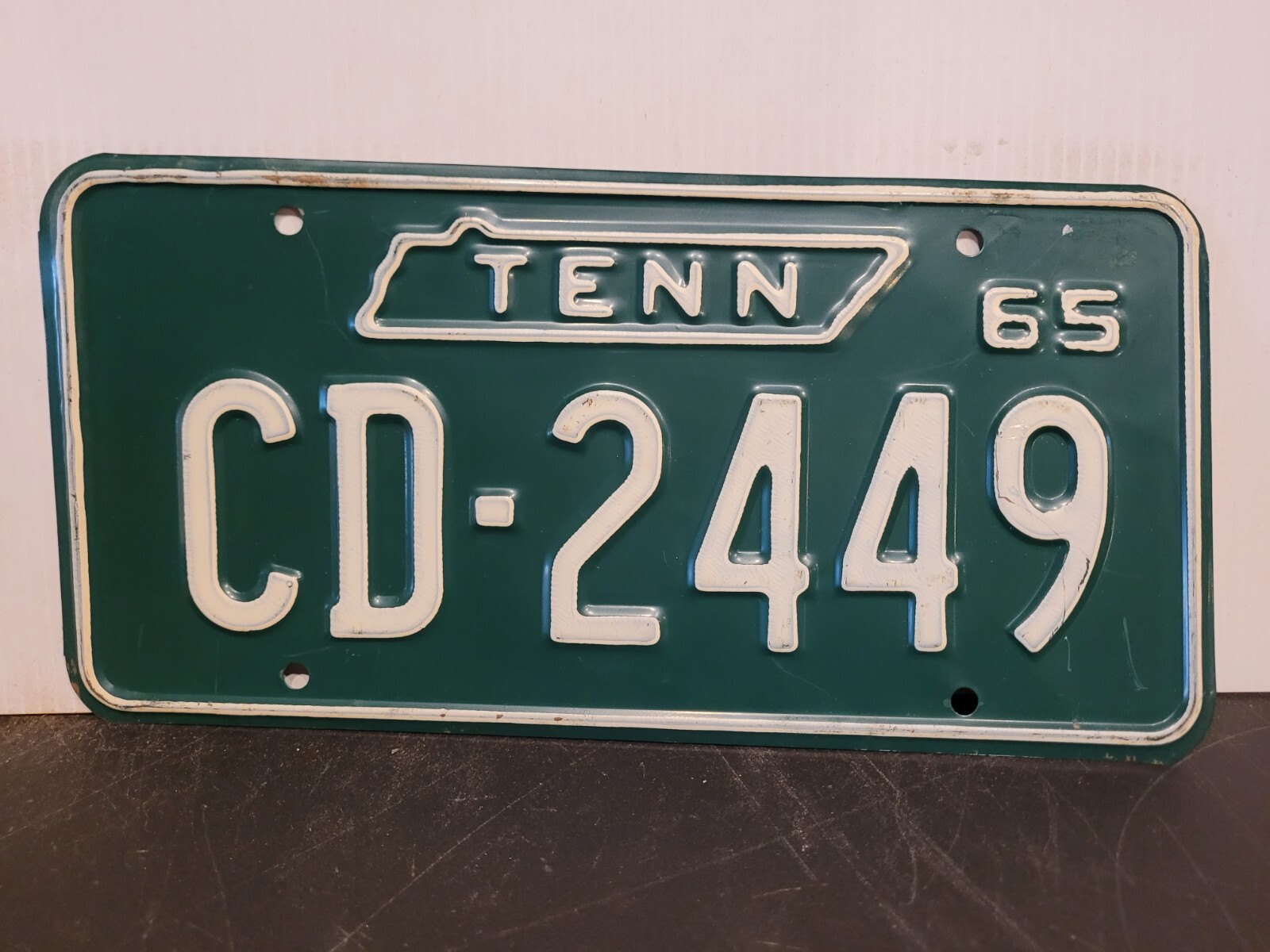 1965 Tennessee CIVIL DEFENSE prefix DATED License Plate Tag | eBay