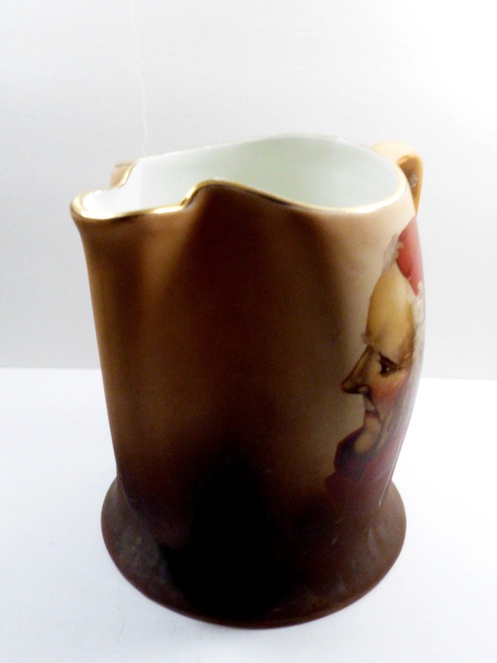 Antique VTG Warwick Ioga Red Cup Monk Cardinal Pitcher M36 handpainted ...