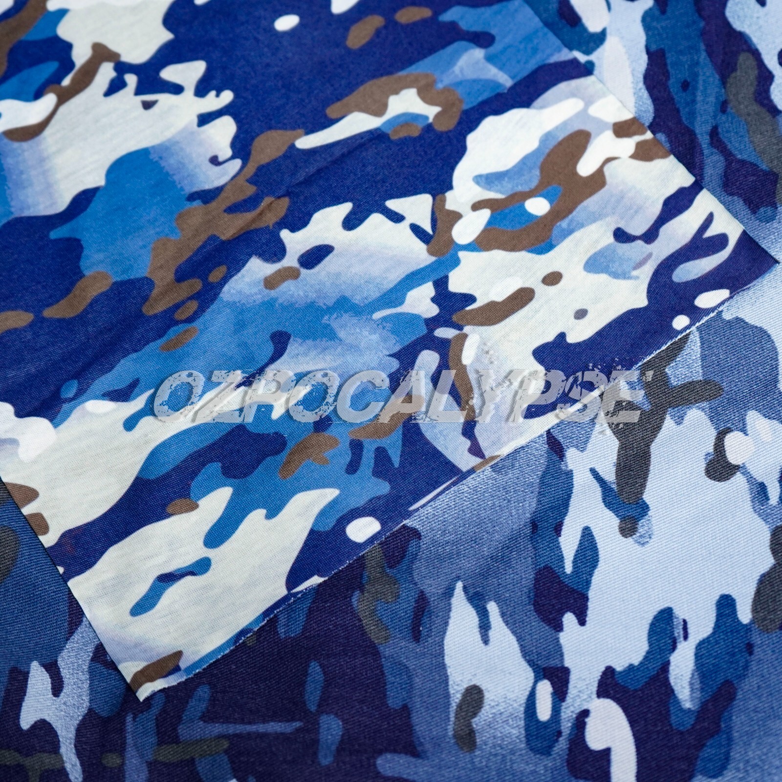 Blue Camouflage Neck Gaiter - Tactical Cadet Outdoor RAAF GPU Air Force ...