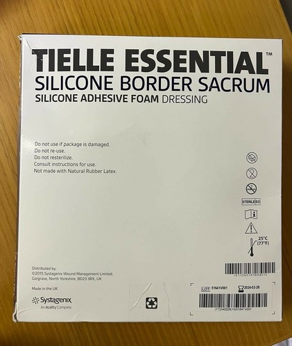 TIELLE ESSENTIAL SILICONE BORDER SACRUM TLESB1818U 10 UNITS. EXP 2024 ...