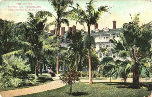 The Court, Hotel de Coronado, Coronado, Coronado Beach, California ...