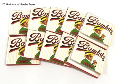 25 Pack of Bambu Classic Rolling Papers 100% Authentic Regular Paper | eBay