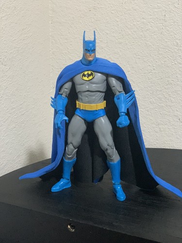 Custom Batman 2 Tone Wired Cape Dc Multiverse Mcfarlane 1/12 NOT FIGURE ...