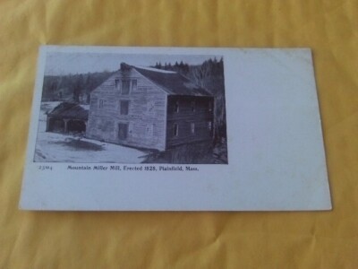 RARE 1910s POSTCARD MOUNTAIN MILLER MILL SHACK HOUSE PLAINFIED ...