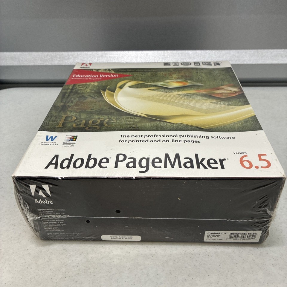 Adobe PageMaker 6.5 Windows Education Version *NOS/ Sealed | eBay