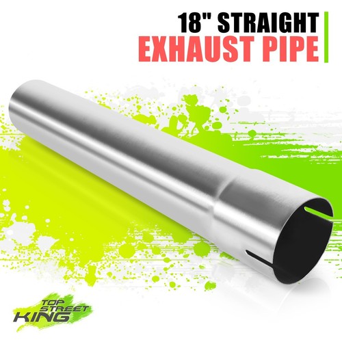 2.5"OD Polished Stainless Steel DIY Custom Exhaust Tube 18" Long ...