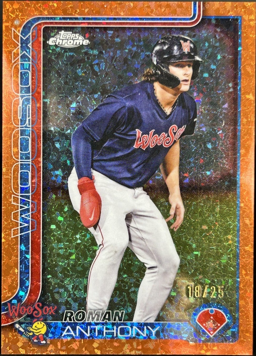 2025 Topps Pro Debut - Chrome Roman Anthony #PDC-12 Orange Refractor ...