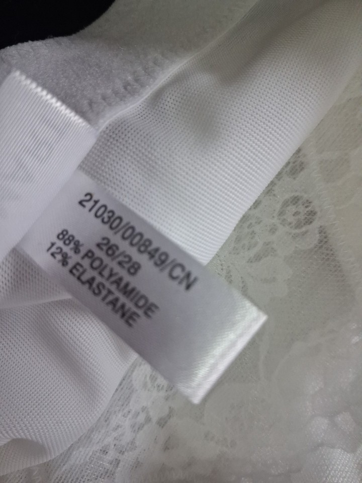 *DAMART* ladies White Panty Girdle Medium Control Lace Panel New ...