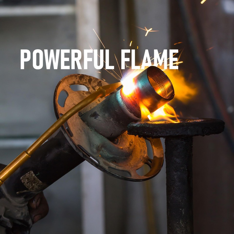 Brazing Torch Kit Oxygen MAPP Torch Kit Portable Cylinder Metal Stand ...