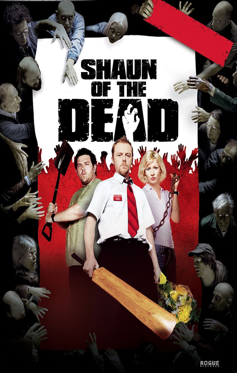 Shaun Of The Dead Poster Shaun Of The Dead Custom Shaun Poster By