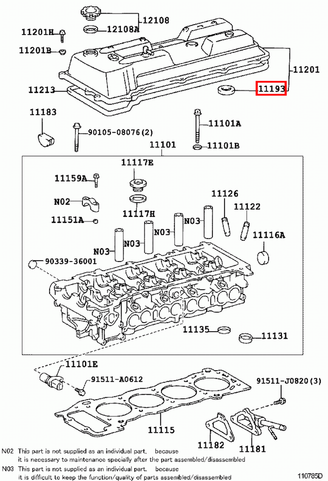 Genuine Prado RZJ95 Soarer UZZ30 GZ20 3RZ 1G FE 1UZ Spark Plug Tube ...