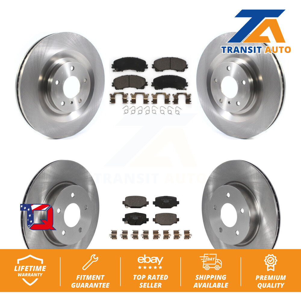 Front Rear Disc Brake Rotors And Ceramic Pads Kit For INFINITI QX50 ...