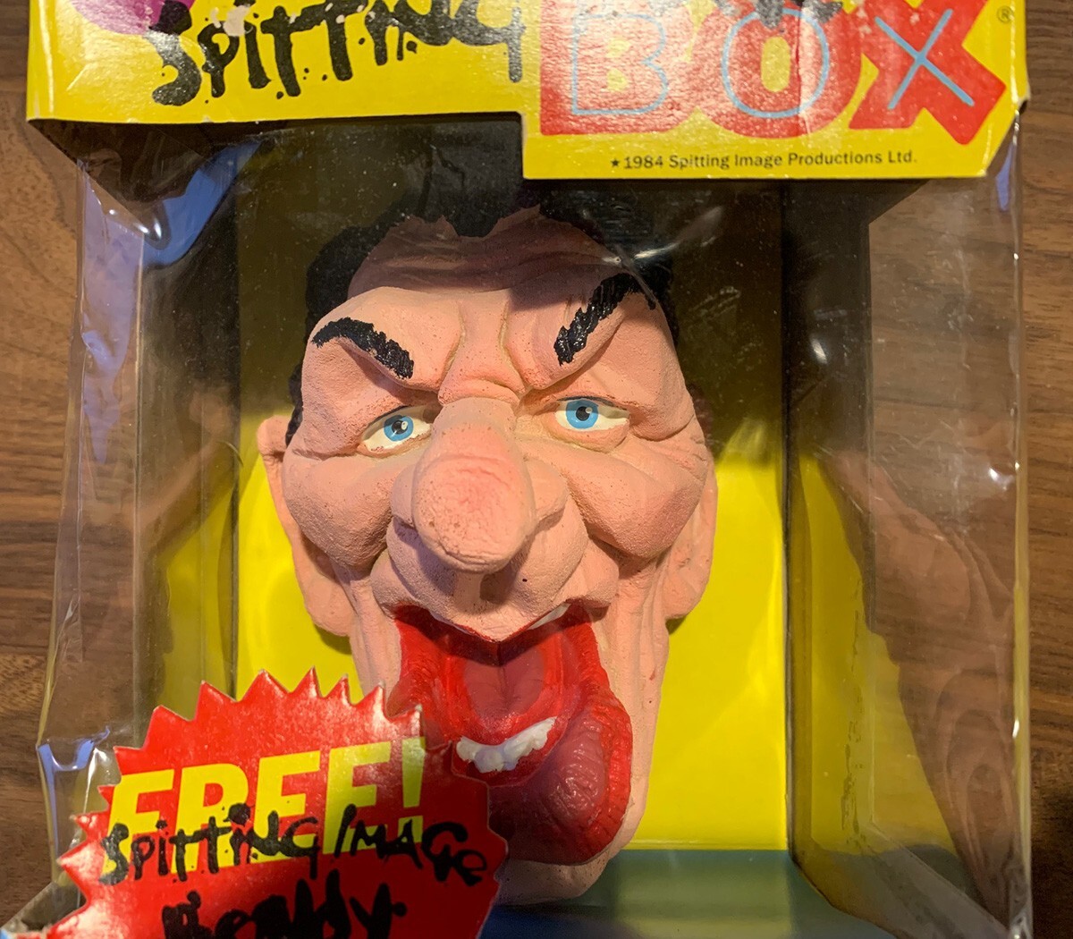 Vintage 1987 Ronald Reagan Spitting Image Box TV show foam rubber ...