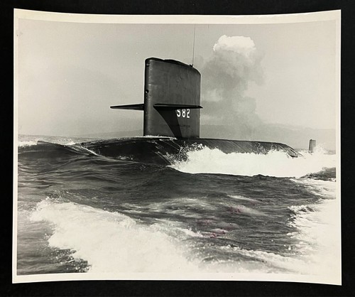 1966 USS Bonefish SS-582 Barbel Submarine Underway Oahu Vintage Navy ...