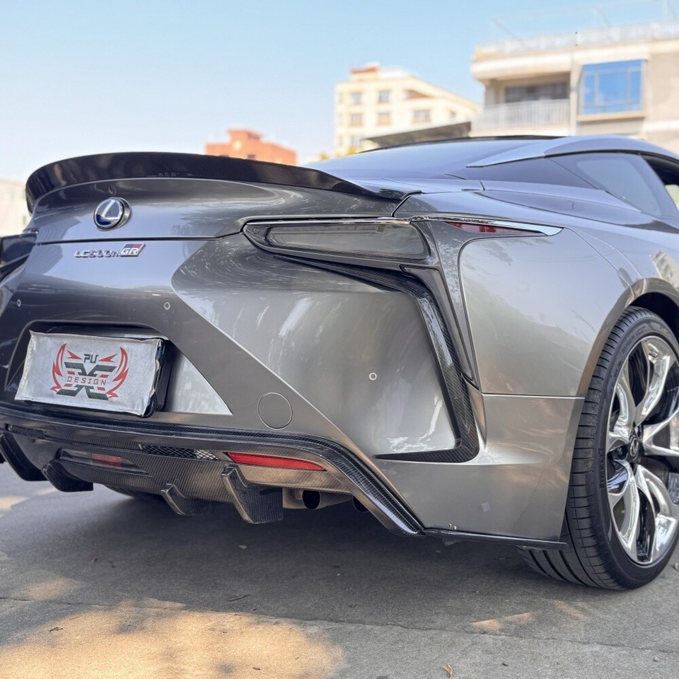 Dry Carbon Fiber Highkick Duckbill Trunk Spoiler Lid For Lexus LC500 ...
