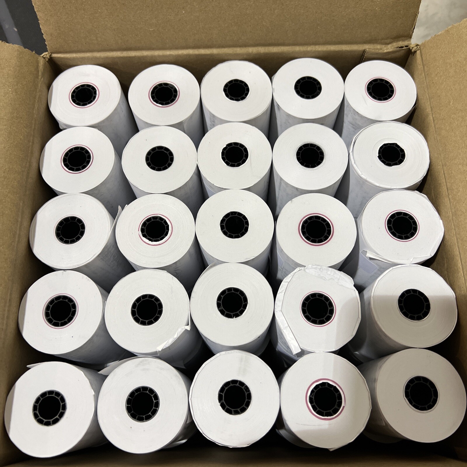 50 Iconex Thermal Printing Thermal Paper Rolls 3 1/8" ’ White 9078-3044 ...