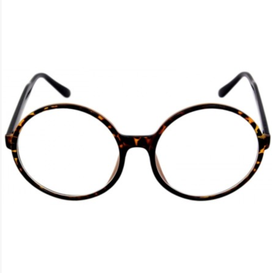 Round BIG Oversized DIA Circle Clear BOHO HUGE Nerd Eyeglasses Frames ...