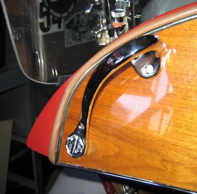 MG TD, MGTD, LEFT SIDE dash grab handle, triple show chrome, MGTC, MGTC ...