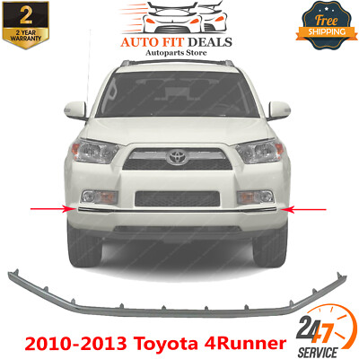 Front Lower Bumper Chrome Molding Trim Plastic For 2010-2013 Toyota ...