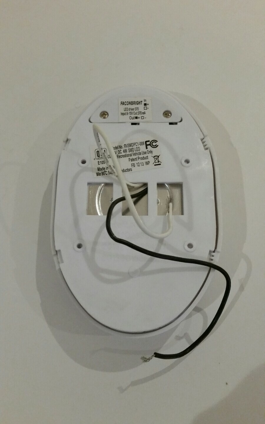 RV 12 VOLT LED CEILING LIGHT LOW PROFILE SUNLINK PCMS01-085 | eBay