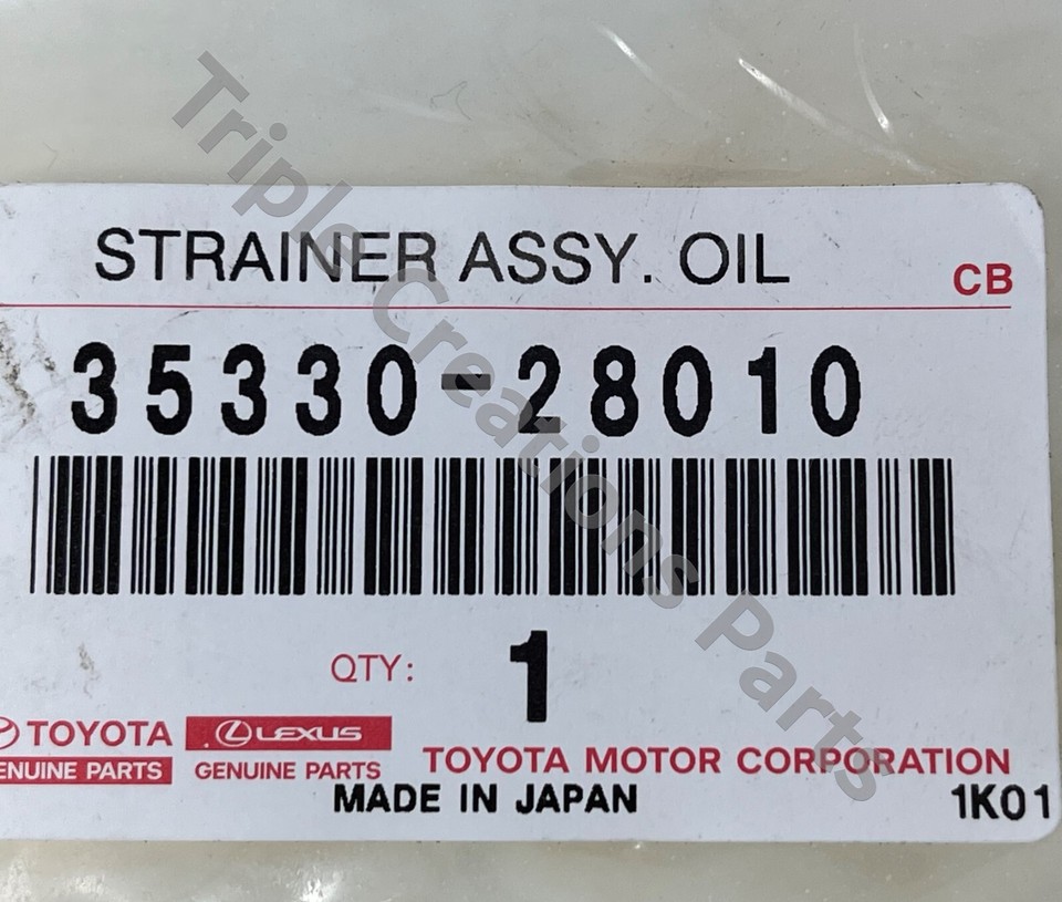 35330-28010 Genuine Toyota Strainer Assy Valve Body Oil 3533028010 OEM ...