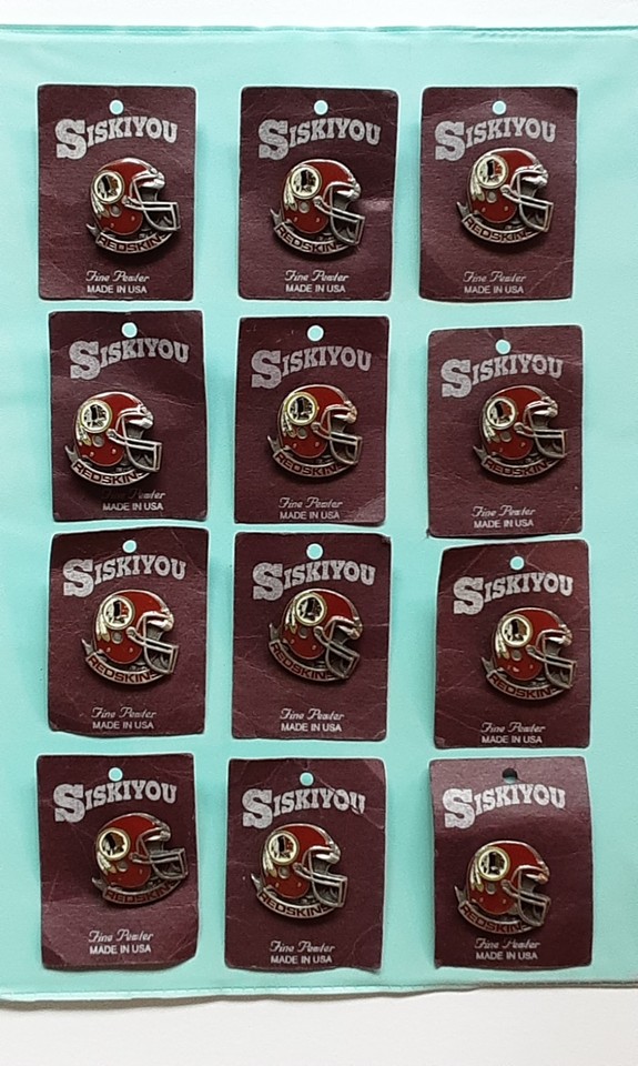 Vintage NFL Washington Redskins Helmet pin back - Lot of 12 pins ...