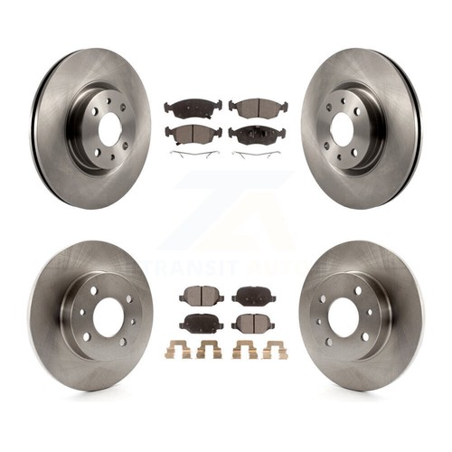 Front Rear Disc Brake Rotors And Ceramic Pads Kit For Fiat 500 K8T ...