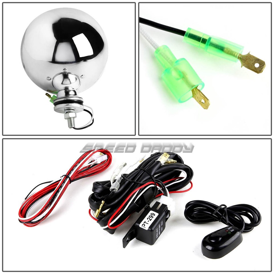 6" ROUND CHROME HOUSING CLEAR FOG LIGHT/OFFROAD SUPER 4X4 GUARD WORK ...