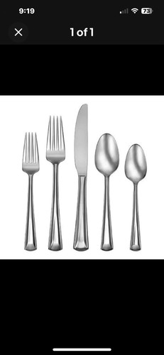 Oneida CELLA - 42 Pc Stainless Steel Flatware Set - NIB - DMG Box - 18/ ...