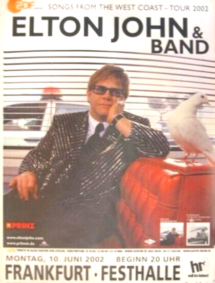 BRAND NEW POSTER Elton John Frankfurt Germany Original Concert Poster ...