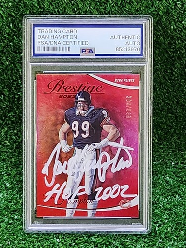 2023 Panini Prestige Dan Hampton Signed Red #/399 Bears #50 HOF 2002 ...
